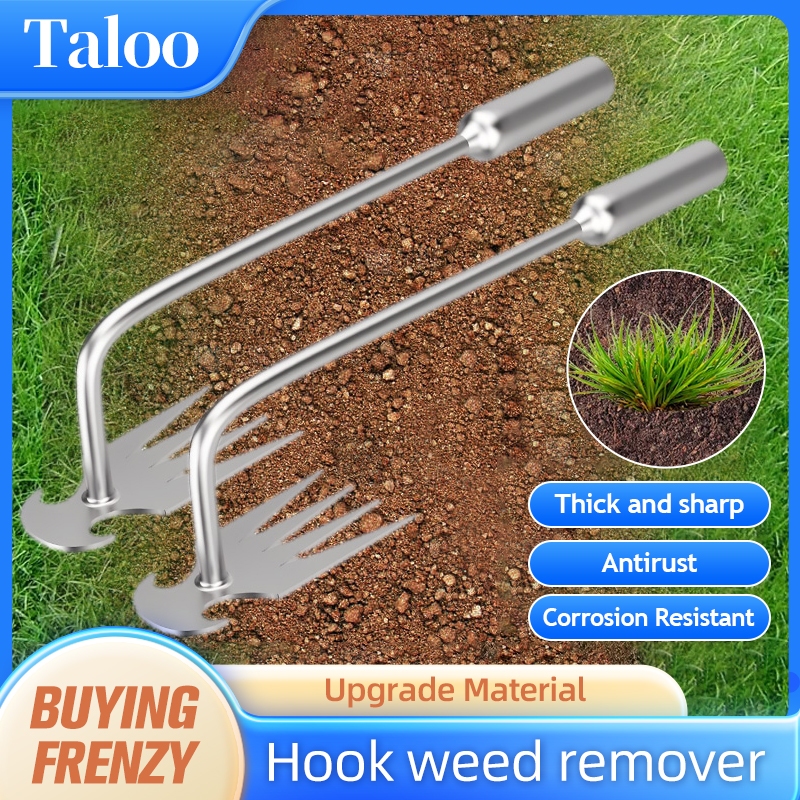 Garden Weeders Grass Rooting Loose Soil Rake Fork Hand Weeding Removal ...