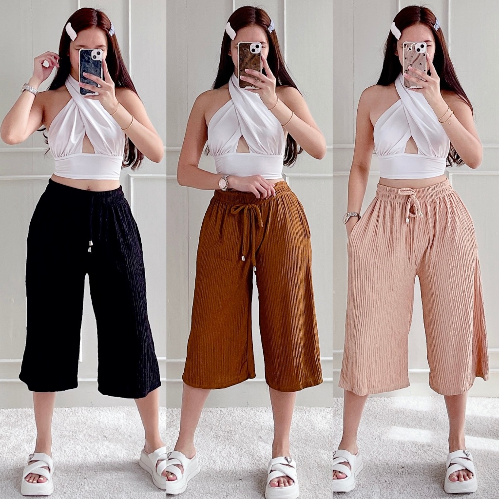 KILY.PH Elastic Drawstring Highwaist Tokong Pants with Twoside Pockets ...