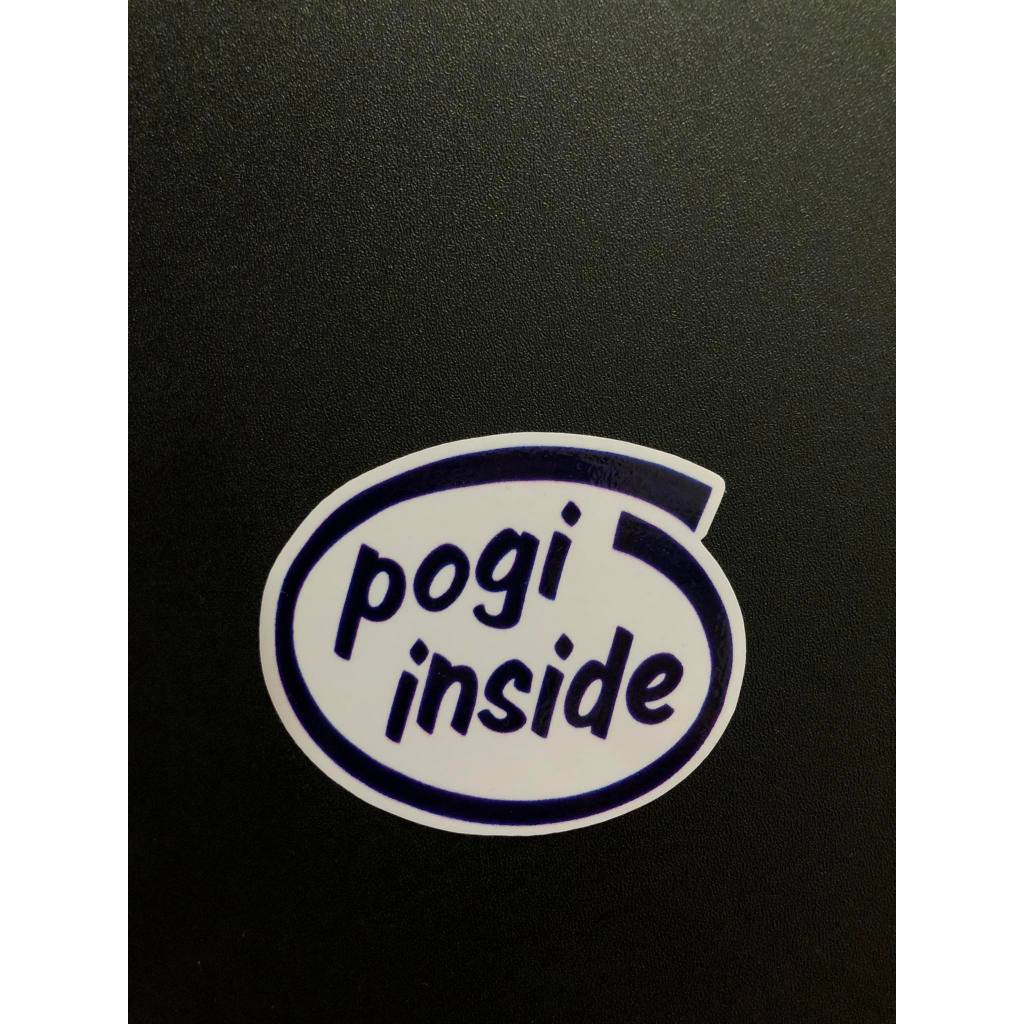 Pogi Inside Glossy 3 Inches pinoy spoof Glossy Sticker | Shopee Philippines