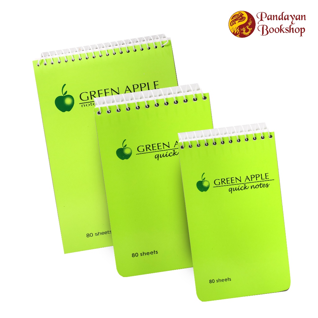 Green Apple Top Wire Spiral Notebook 80's | Shopee Philippines