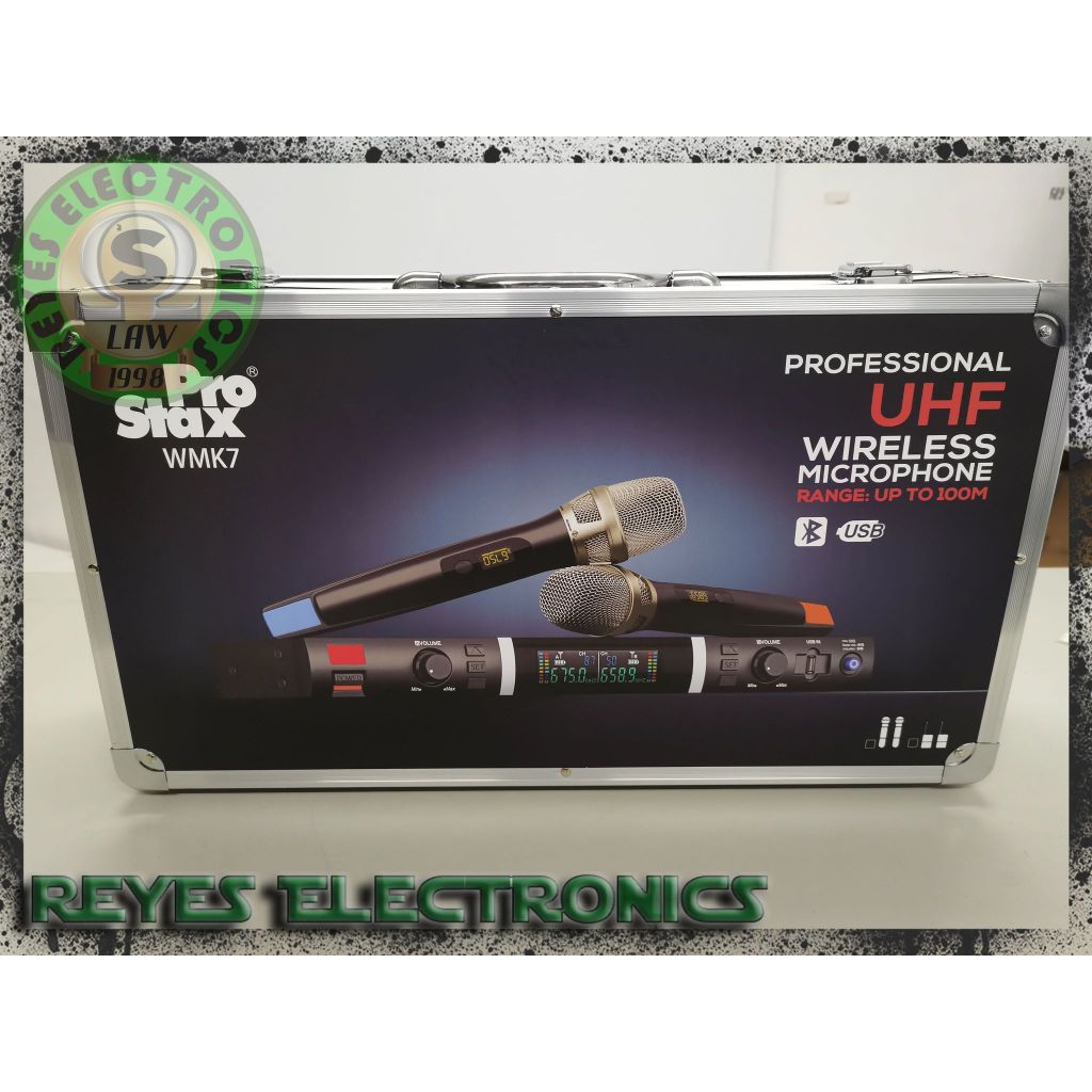 Pro Stax WMK7 Wireless UHF Microphone | Shopee Philippines