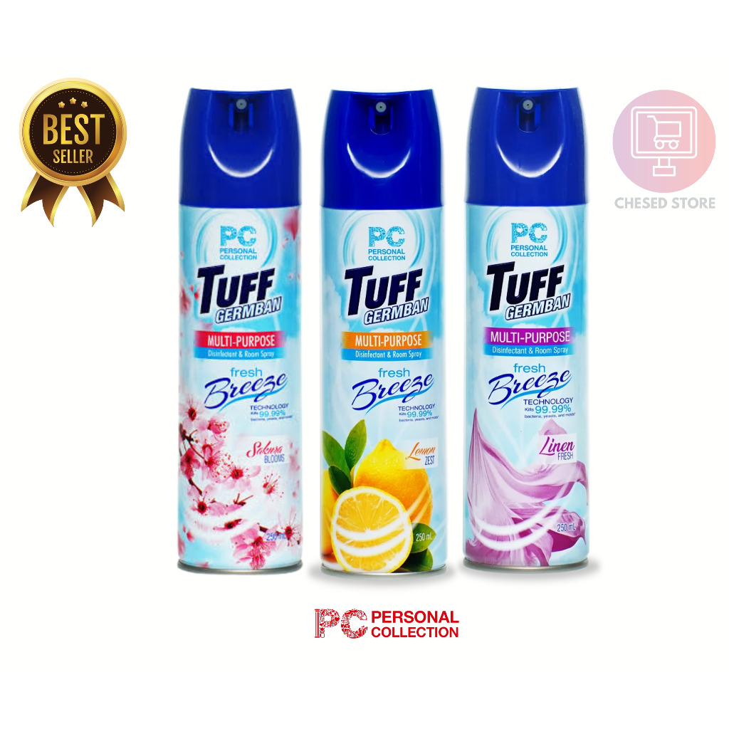 TUFF Germban Multi-purpose Disinfectant & Room Spray 250ml | Shopee ...