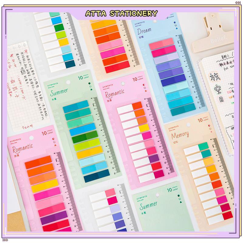 200Sheets Multifunctional PET Index Stickers Student Sticky Notes ...