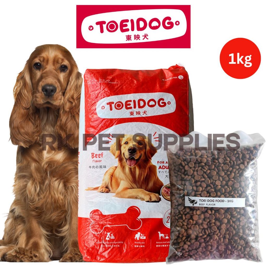 1kg Toei Dog Adult Puppy Dogs Dry Food Snack All Stages Pet Essentials ...