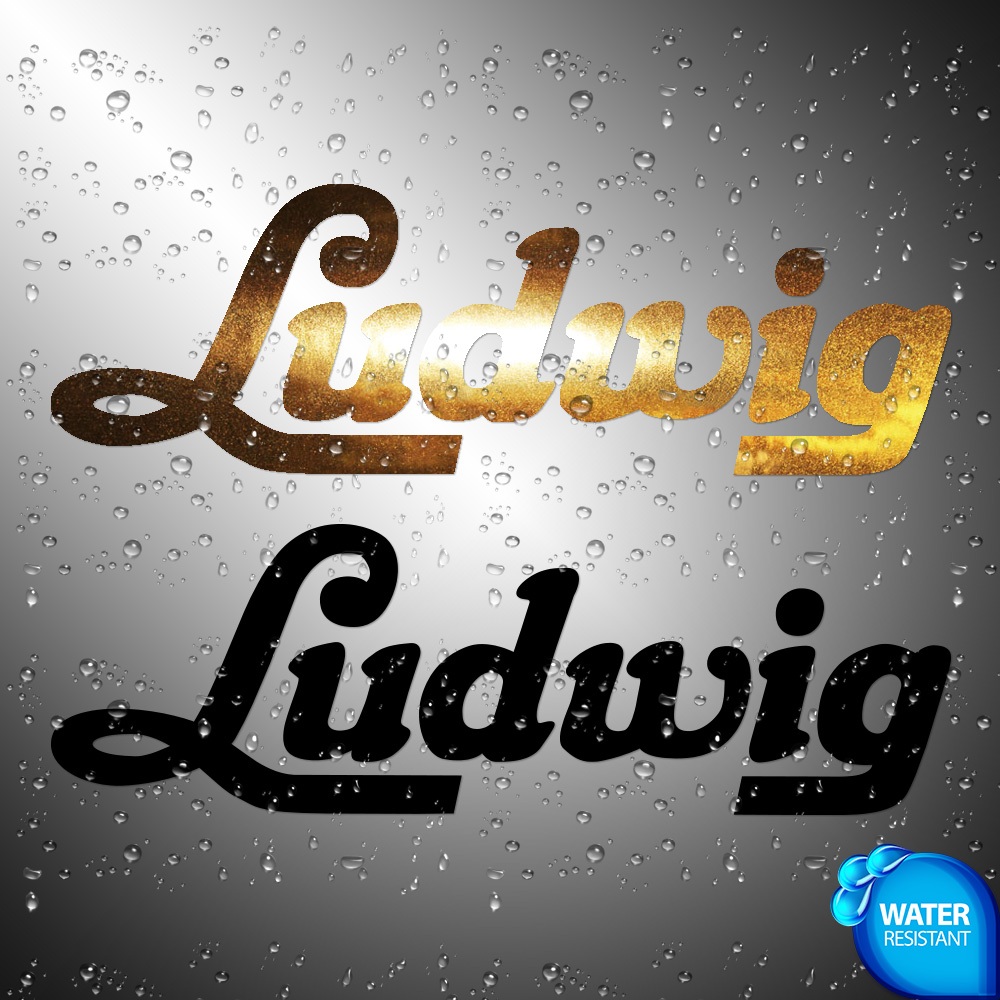Sticker | Ludwig Drums Sticker | Logo | Weather Proof Decal | 4 inches ...