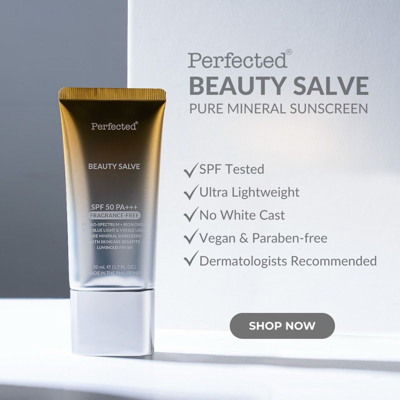 Perfected Beauty Salve Tinted Pure Mineral Sunscreen SPF 50 PA ...
