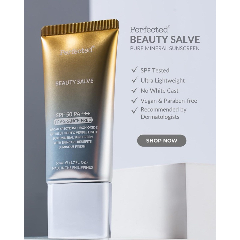 BEAUTY SALVE SPF50 PA+++ Sunscreen by PERFECTED for Melasma | Shopee ...