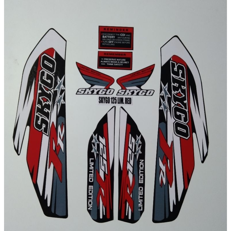 SKYGO 125 LIMITED EDITION STICKER DECAL | Shopee Philippines