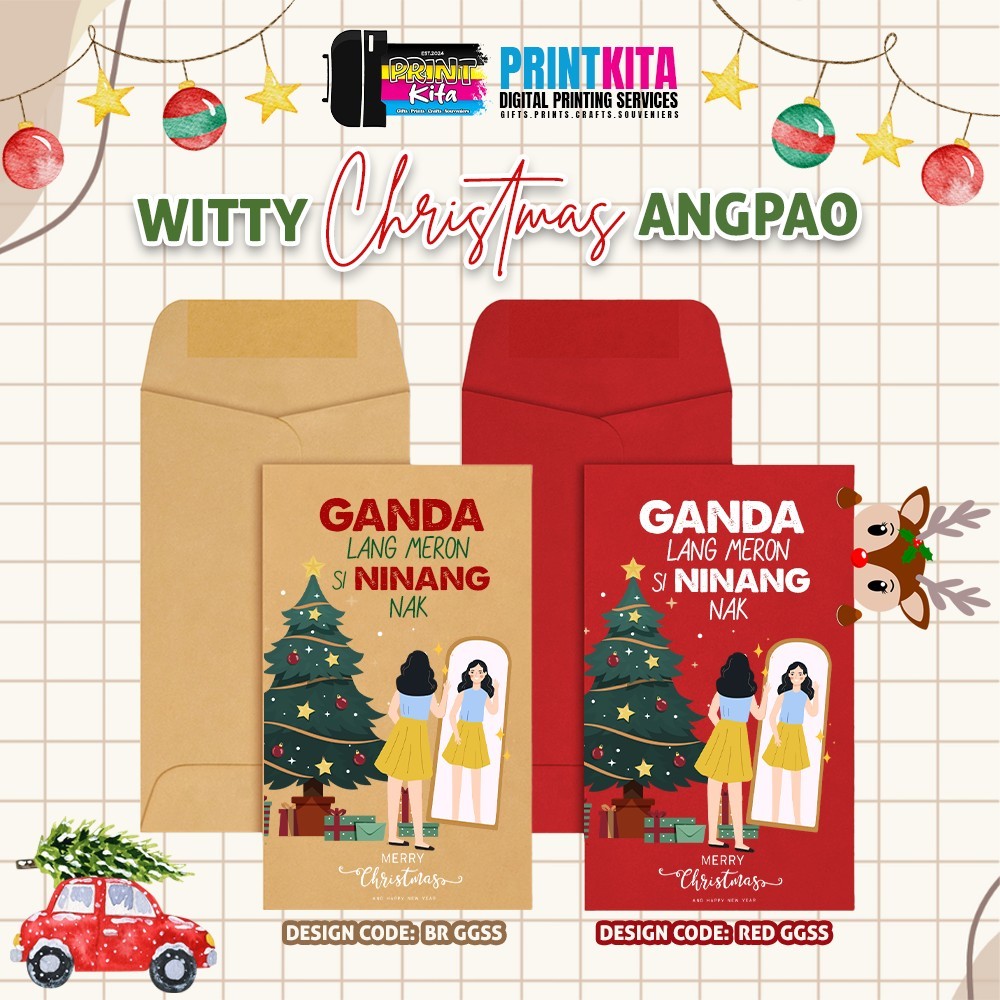 Witty Christmas Angpao | Fun & Festive Red Envelopes | Perfect for ...