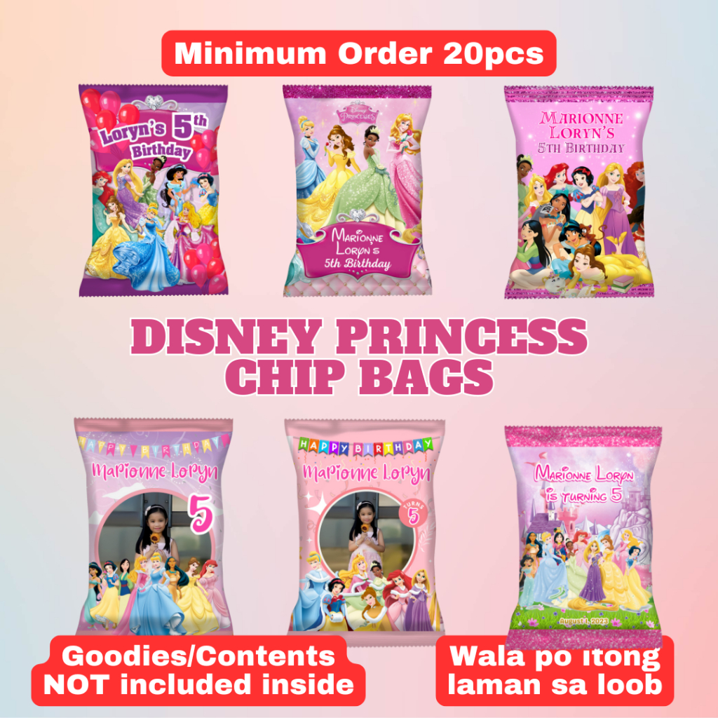 Disney Princess Chip Bag for Souvenirs | Shopee Philippines
