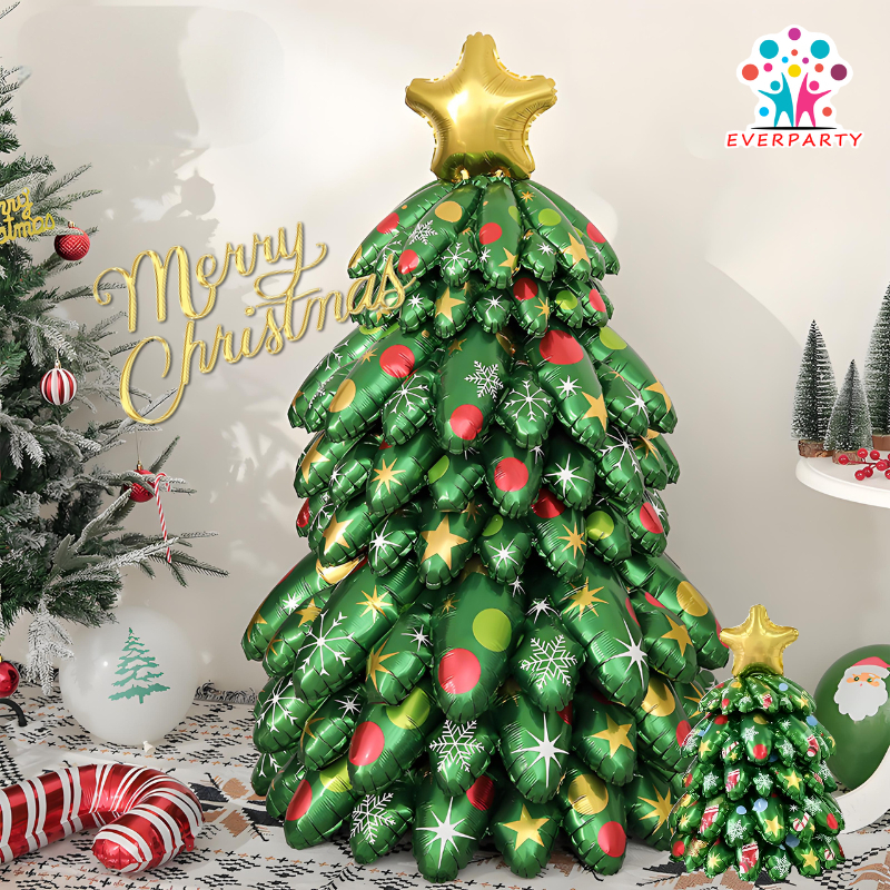 Christmas Tree Balloons Large Foil Balloons Tree Party Decorations ...