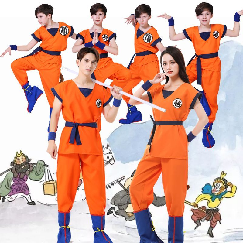 Anime Dragon Ball Z Costume For Kids Boy Son Goku Cosplay Halloween ...