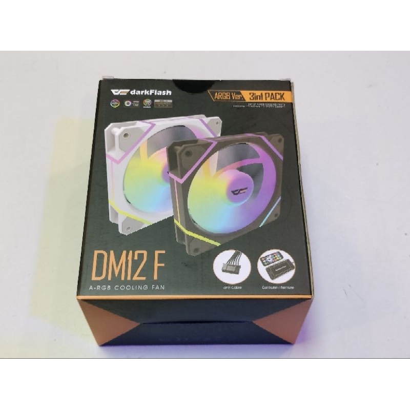 Darkflash DM12F 3n1 Fan Cooling White ARGb 3pin 5v | Shopee Philippines
