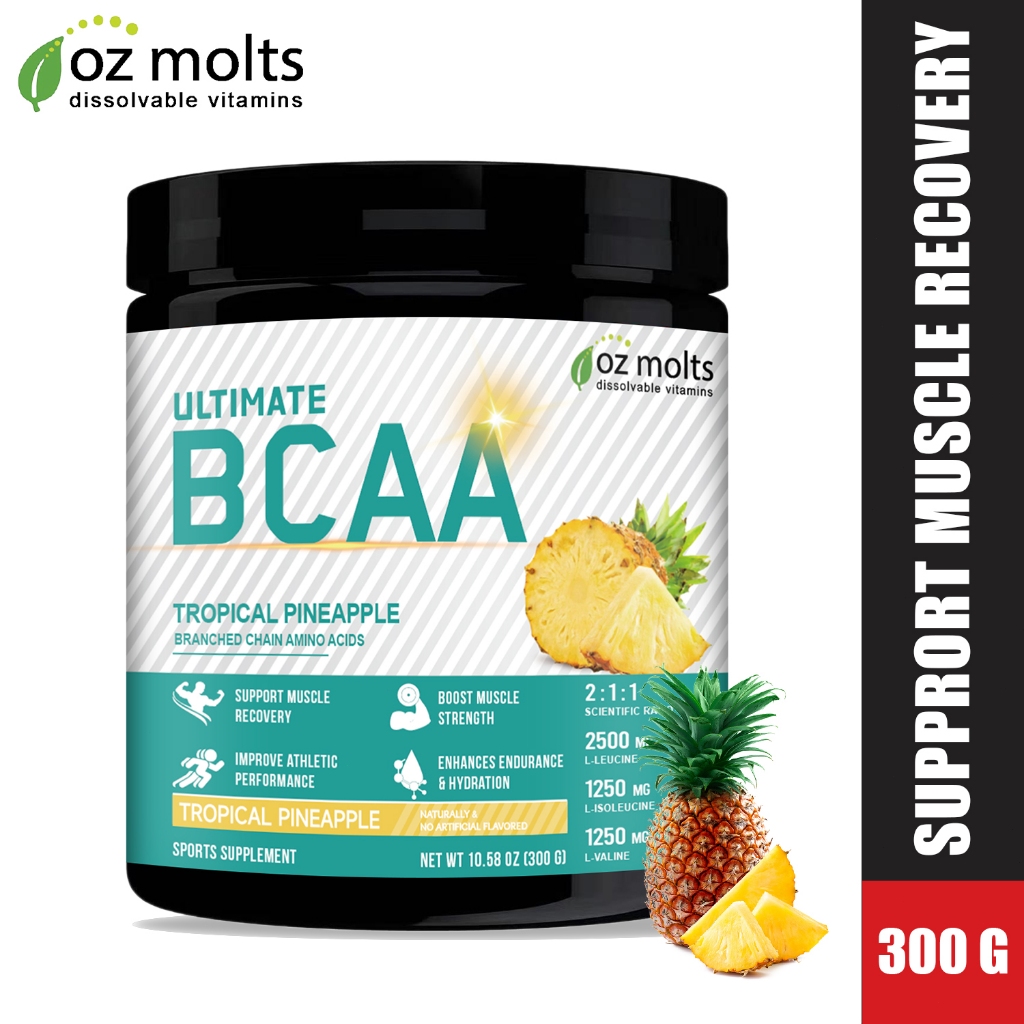 Ozmolts Bcaa Powder Supplement Muscle Recovery Drink with Amino Acids ...