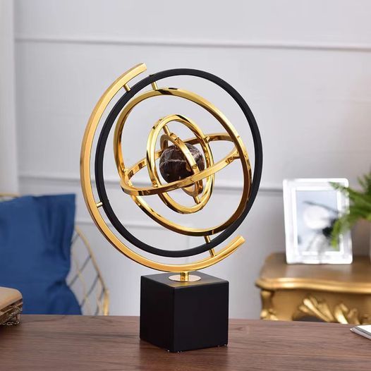 Round Abstract Centerpiece Office Desk Display Creative Design Living ...