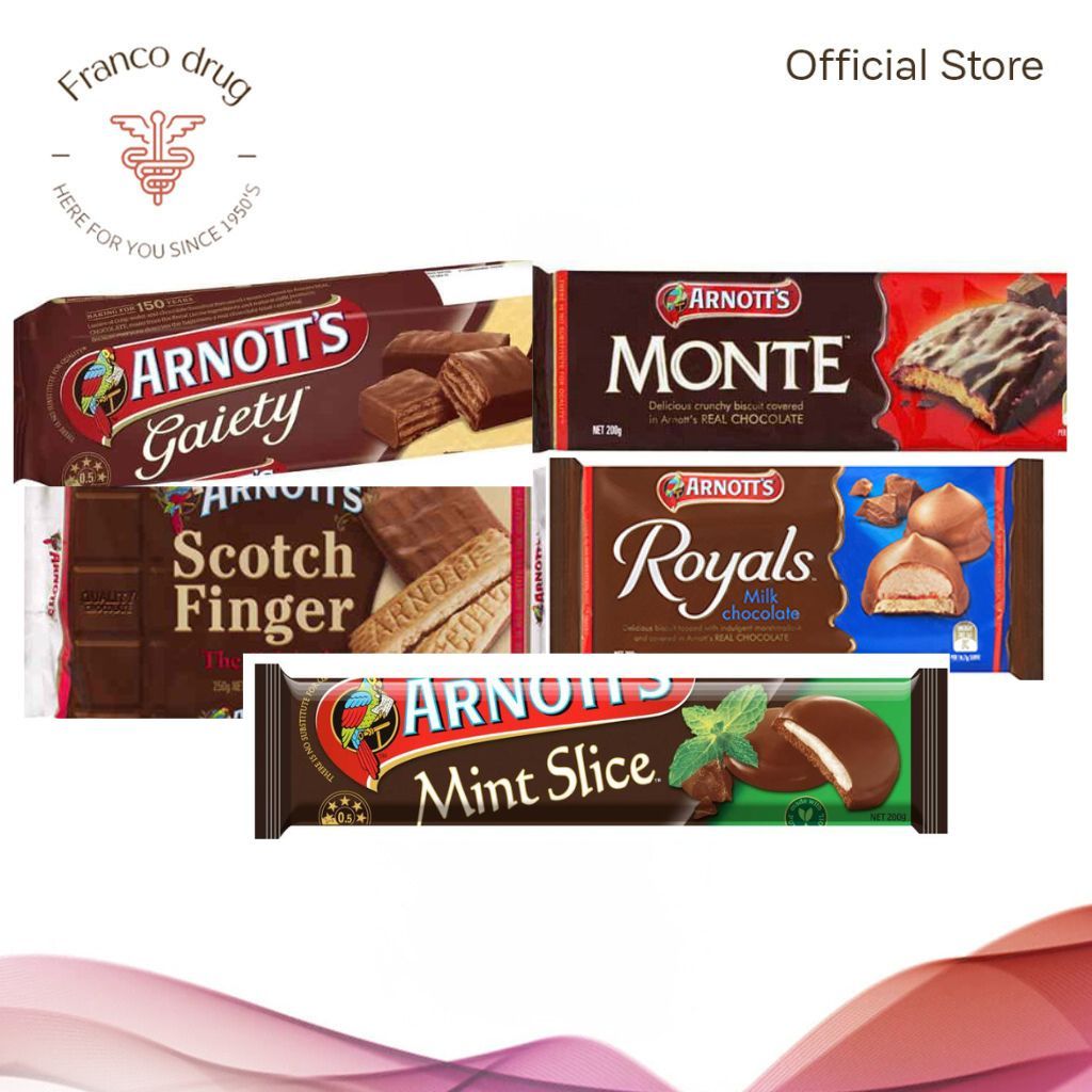 Arnott's Biscuits [Caramel Crowns, Chocolate Scotch Fingers, Gaiety ...
