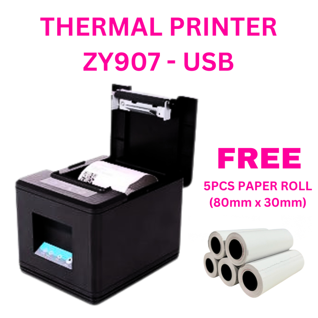 ZYWell Zy907 80MM Thermal Cash Receipt POS Printer (Usb Connection ...