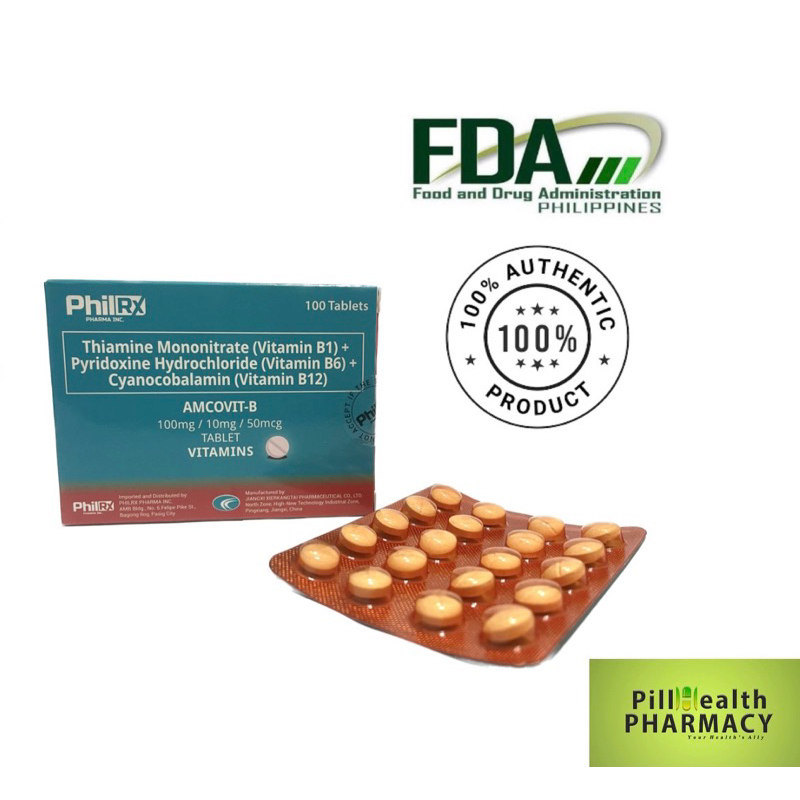 Vitamin B Complex - 20 Tablets (Amcovit B (Generic for Neurobion ...