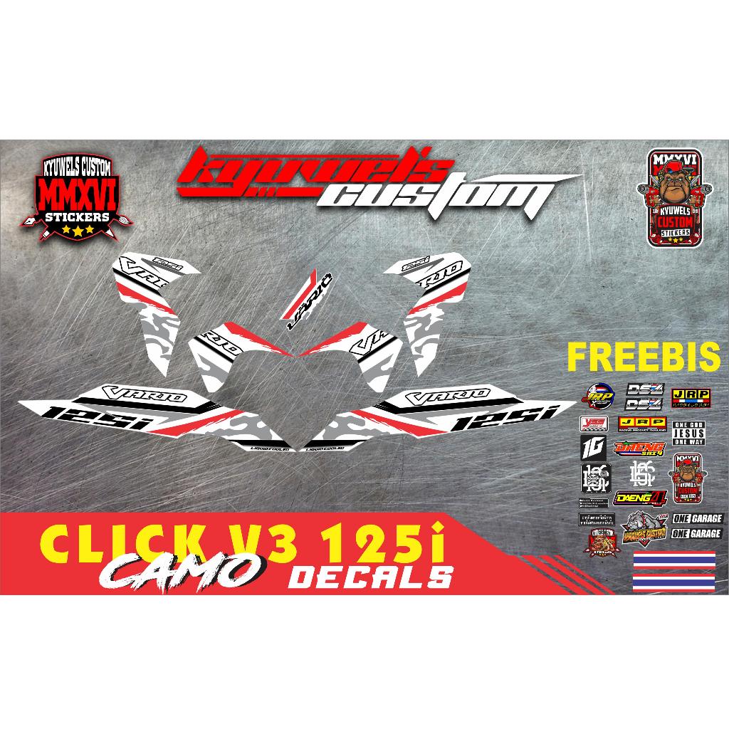 HONDA CLICK V3 CAMO VARIO DECAL STICKER | Shopee Philippines