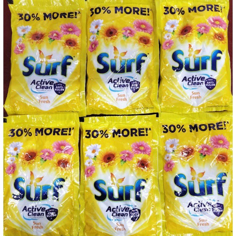 SURF SUN FRESH POWDER DETERGENT 6PCS | Shopee Philippines