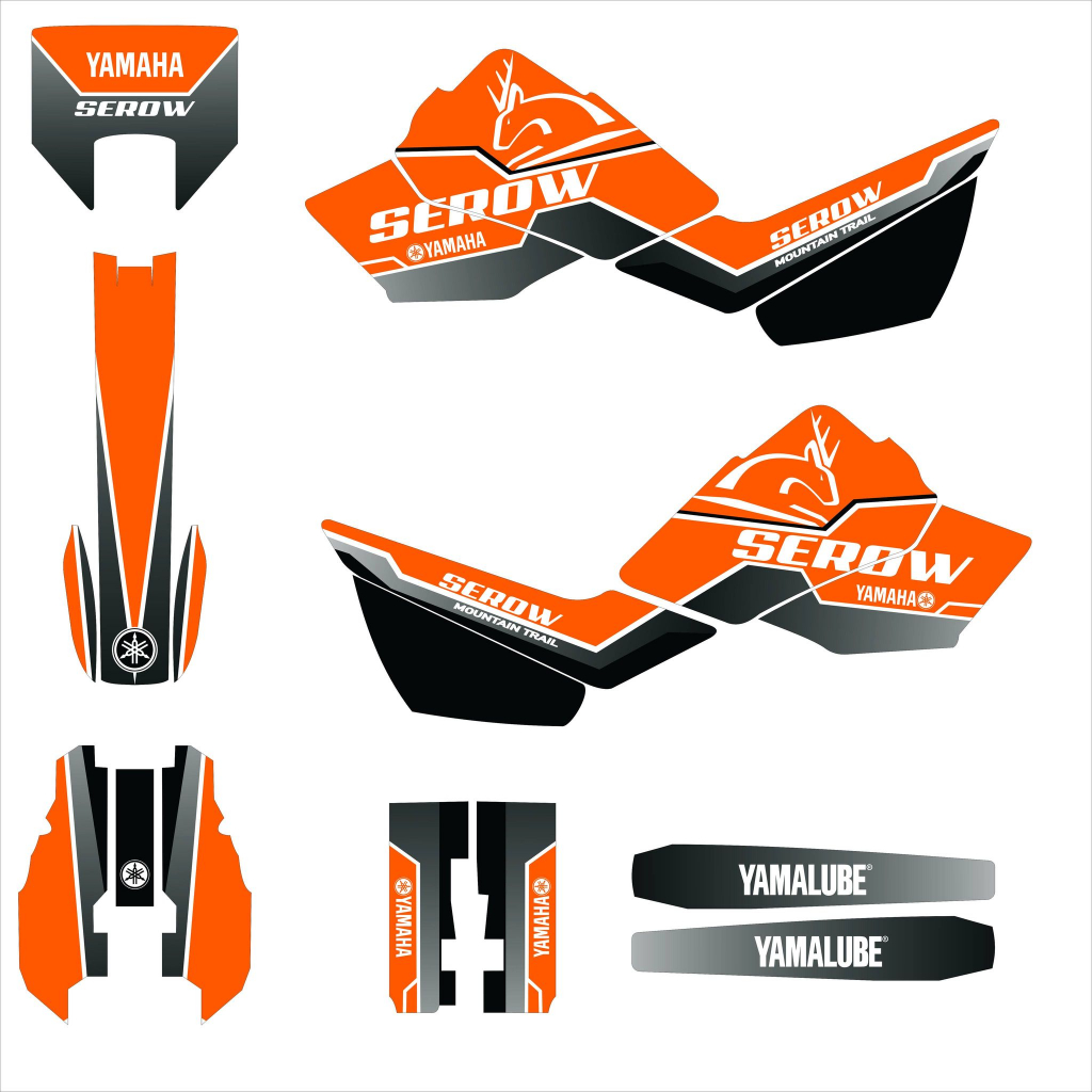 Yamaha Serow XT 225 ( 1997 - 2004 ) Graphics kit Sticker Decal | Shopee ...