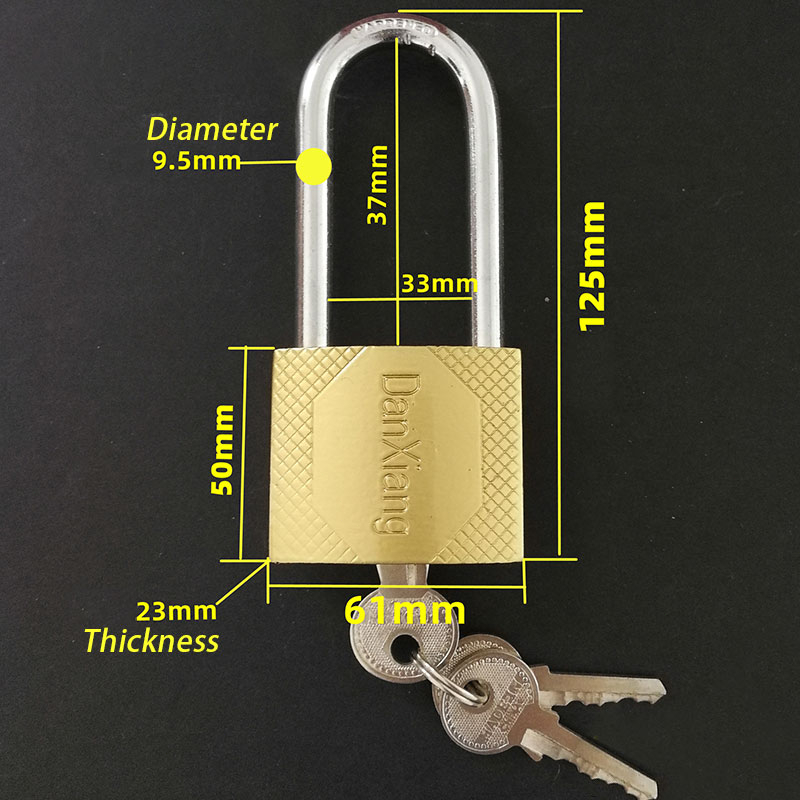 Heavy-duty Brass Plated Padlock Square Circle padlock High quality ...