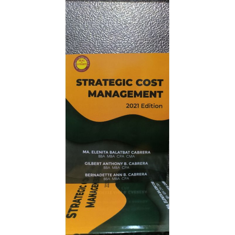 Strategic Cost Management 2021 Edition | Shopee Philippines