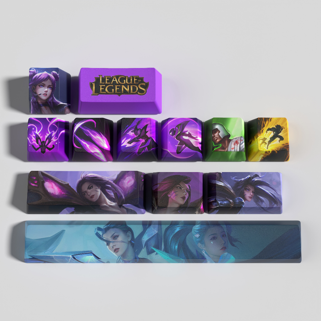 League of Legends Kaisa Custom PBT dye 12 keys OEM Profile Mechanical ...