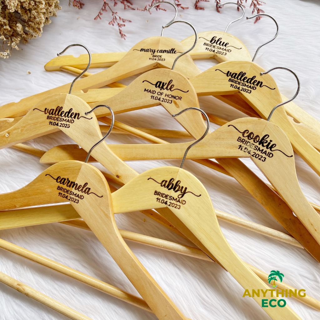 Personalized Wooden Adult and Kids Hanger (SOLD PER PIECE) | Shopee ...
