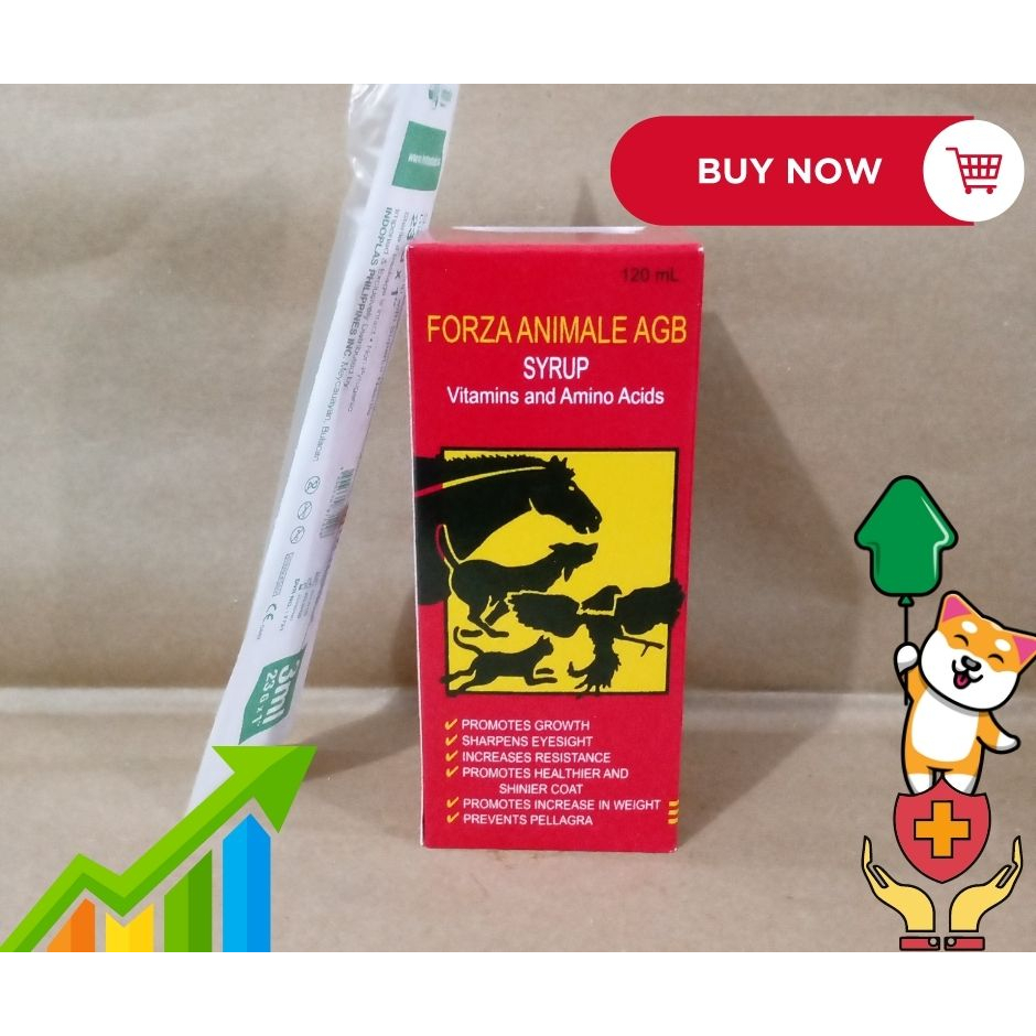 Forza Animale AGB (Red) Syrup 120ml Vitamins and Amino Acids with 1 ...
