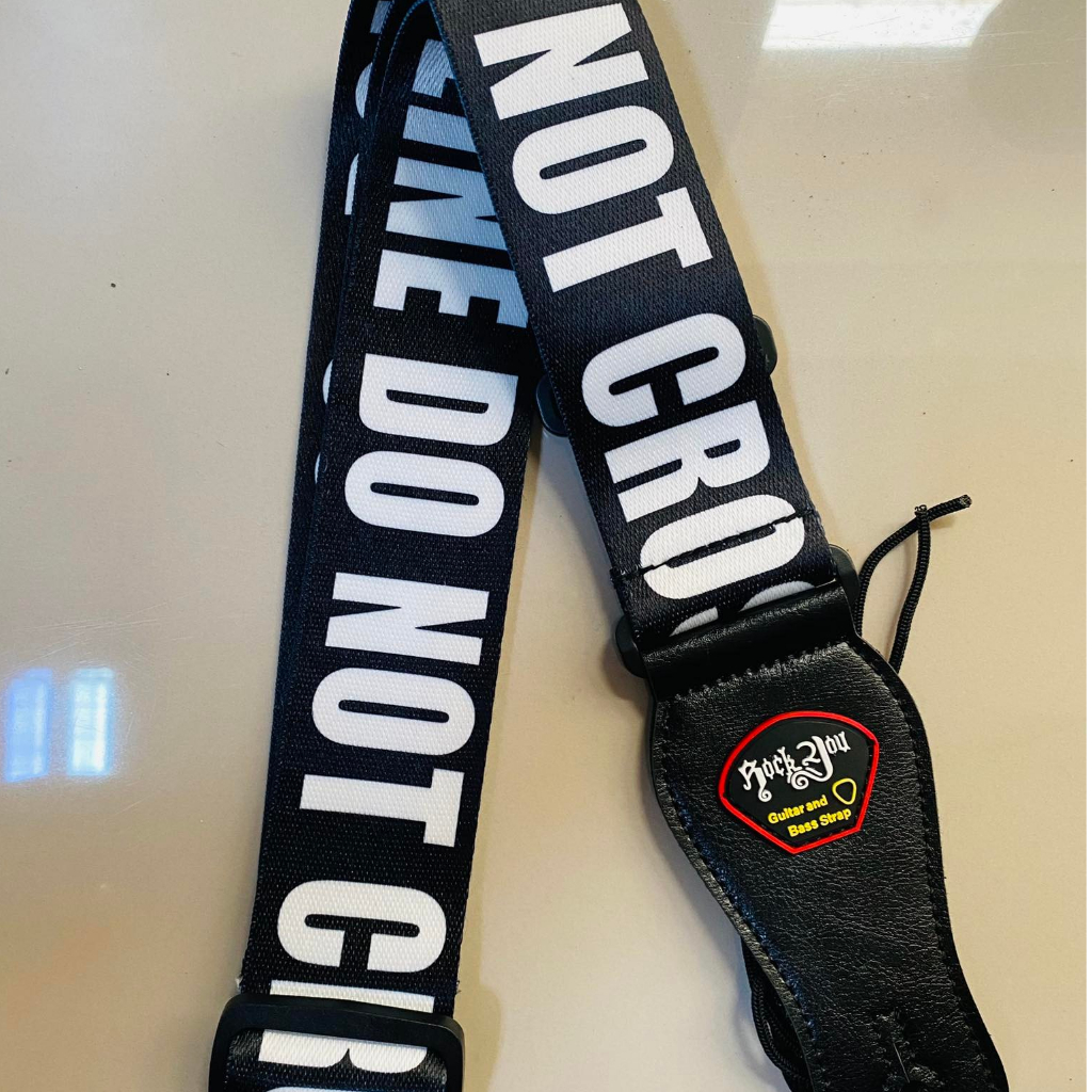 NEW Police Line Guitar Strap Acoustic Electric Guitar( Black ). ROCK ...