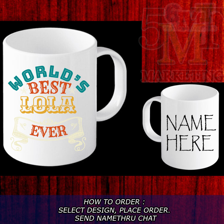 1 Pc Personalized Mug with BOX gift for Lola Lola Grandma Grandpa ...