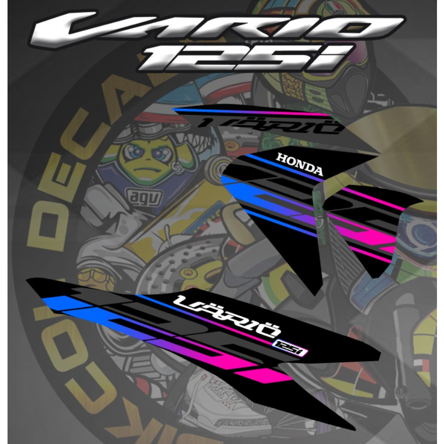 HONDA CLICK STRIP DECALS 6 BIKCOL DECALS | Shopee Philippines