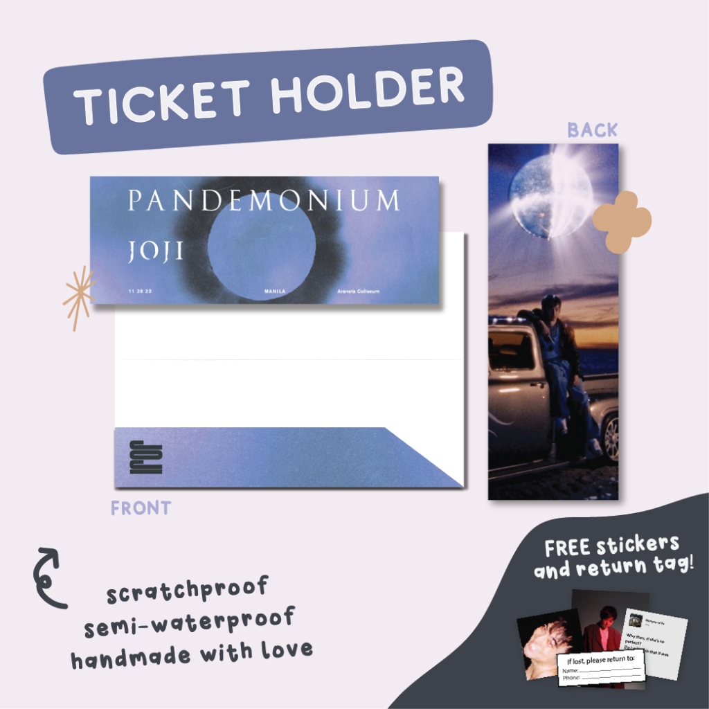SCRATCHPROOF Joji Pandemonium World Tour in Manila Ticket Holder | Shopee Philippines