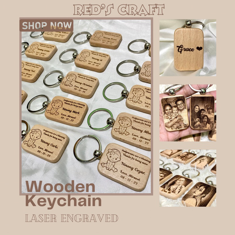 Personalized Wooden Keychain | Shopee Philippines