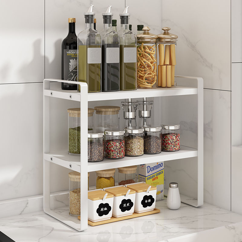 Kitchen Cabinet Rack Desktop Storage Rack Household Spice Rack for Home ...