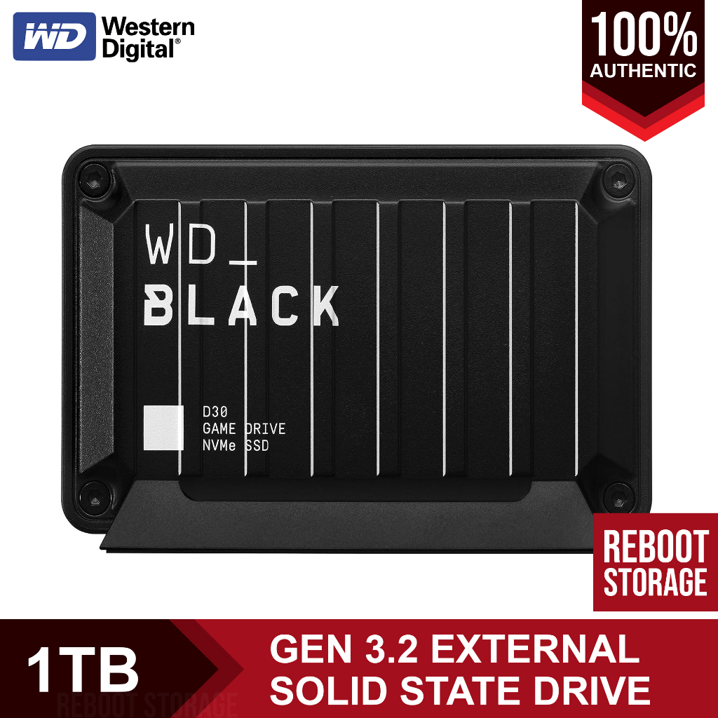 Western Digital WD Black D30 1TB Game Drive External SSD USB 3.2 Gen 2 ...