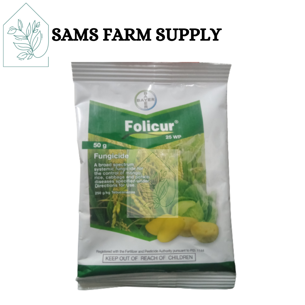Folicur 25 WP Broad Spectrum Systemic Fungicide 50 grams | Shopee ...