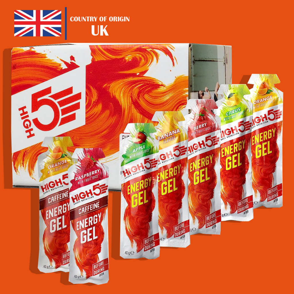 HIGH5 Energy Gel, Quick Release Energy On The Go From Natural Fruit ...