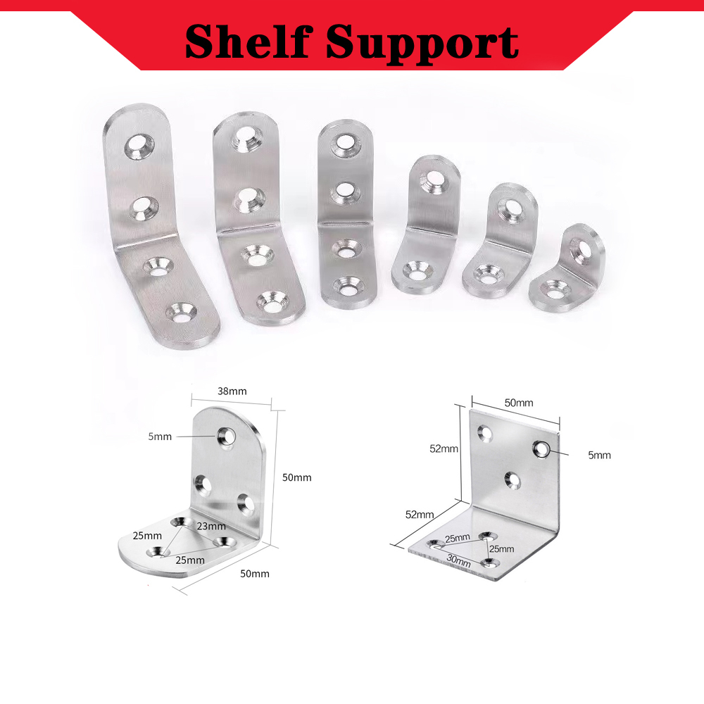 Shelf Support Stainless Steel Right Angle Bracket Corner Brace L Shape ...