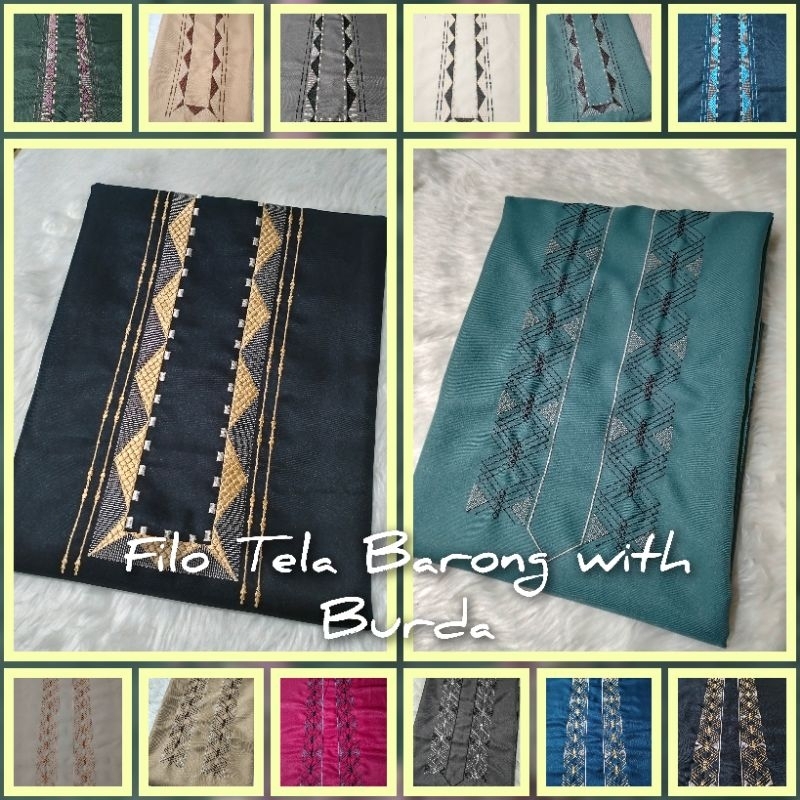 Tela Barong: Fabric with Burda 2yards WS | Shopee Philippines