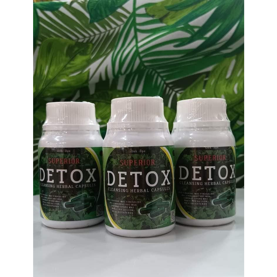 Dok Apo Superior Detox Cleansing Herbal Capsule 50 Capsules | Shopee ...