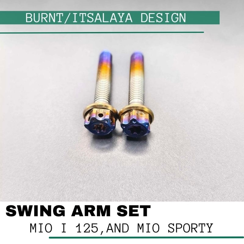 GR5 TITANIUM BOLTS SWING ARM/PIPE SET FOR MIO I 125, AND MIO SPORTY ...