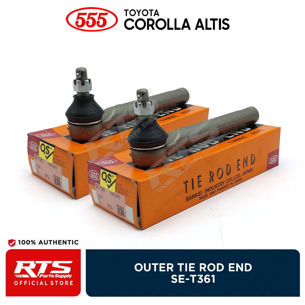 555 SE-T361 Outer Tie rod end Toyota Corolla Altis 2009 - 18 / 45046-09610 2pcs | Shopee Philippines