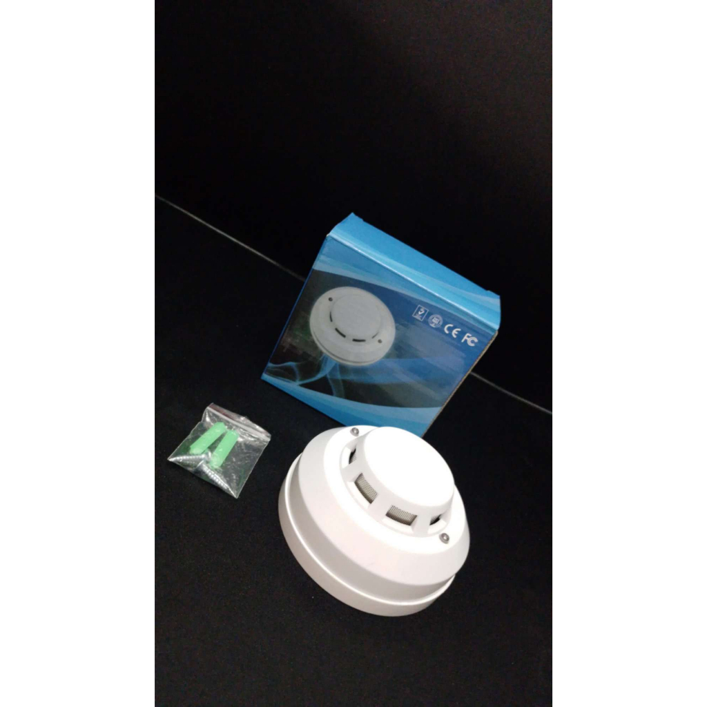 24V Smoke Alarm Infrared Photoelectric Optical Home Wire Smoke Detector ...