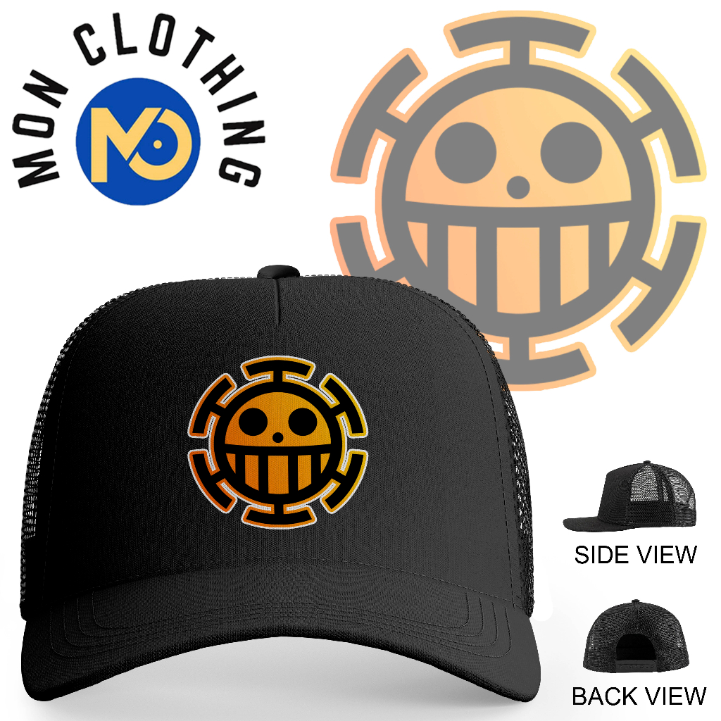 Trafalgar Law Logo One Piece Mesh Cap Net Cap Unisex | Mon Clothing ...