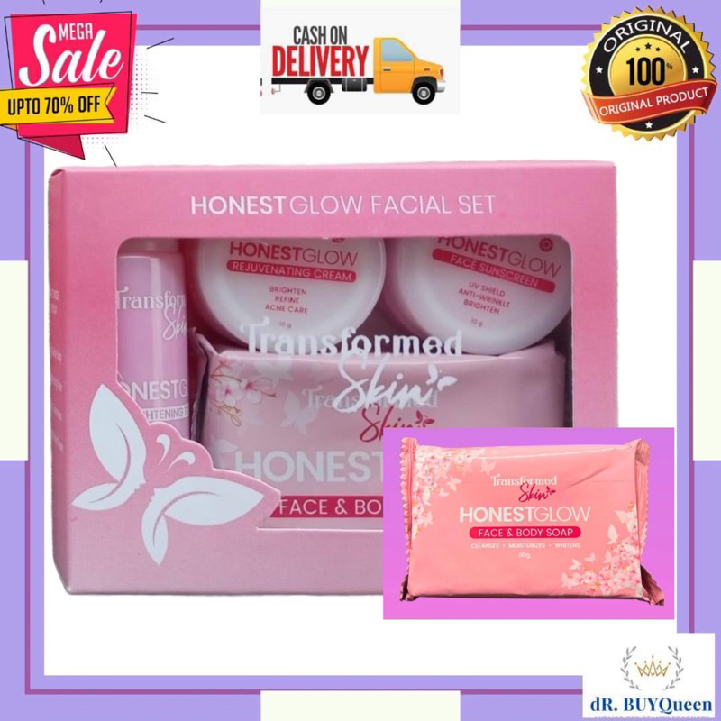 HONEST GLOW REJUVENATING SET WITH FREE SERUM OR SOAPS | Shopee Philippines