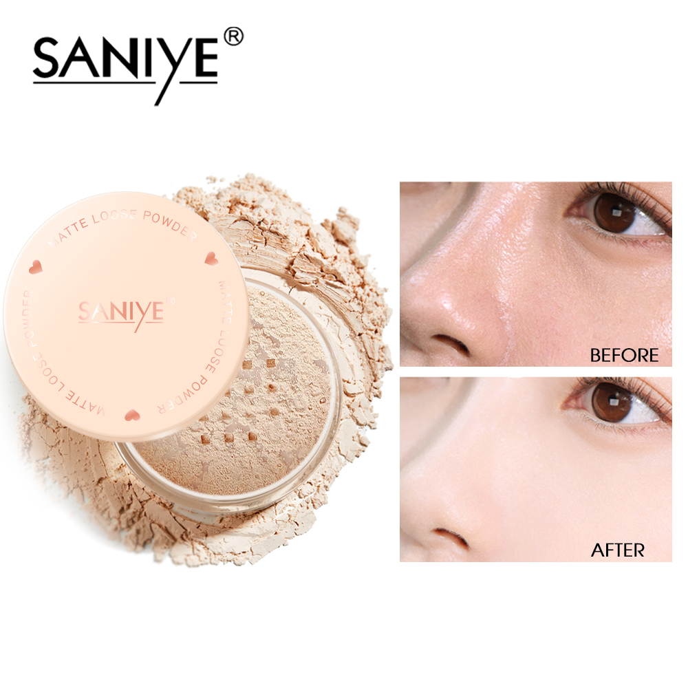 SANIYE Loose Powder Oil Control Matte 3 Colors Waterproof Face Makeup ...