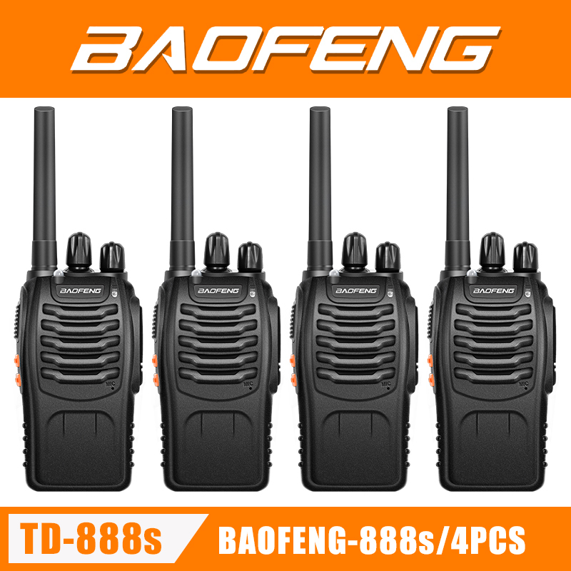 Baofeng 888s Set Of 4 5w Cignus Two-Way Radio Long Range Walkie Talkie ...