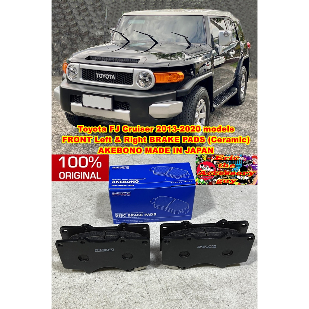 Ceramic Front Brake Pads for Toyota FJ Cruiser 2013-2020 (Original ...